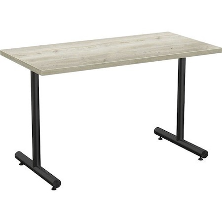Special-T Table, Black Base, 24inWx48inLx29inH, Aged Driftwood SCTKING2448BAD | Zoro